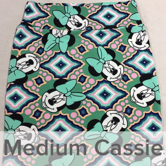 LuLaRoe | Skirts | Lularoe Cassie Pencil Skirt Disney Minnie Mouse ...